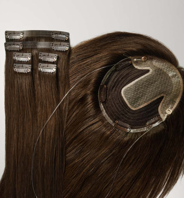 Scalp Hair Fill-Ins | 12" Jet Black | Luxy Hair - Luxy® Hair