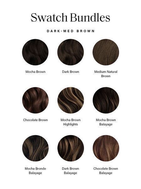 Dark & Medium Brown Sample Swatch Bundle