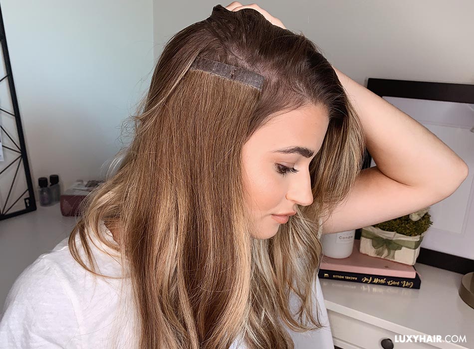 How to part your hair 4 different ways using hair extensions