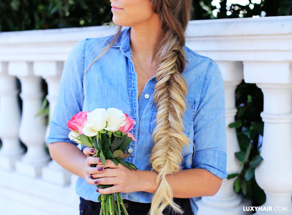 Bohemian Dutch Fishtail Braid Hairstyle