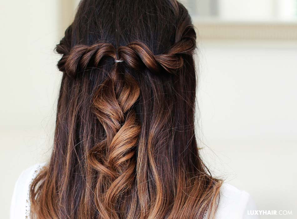 Twist-Back Hairstyle